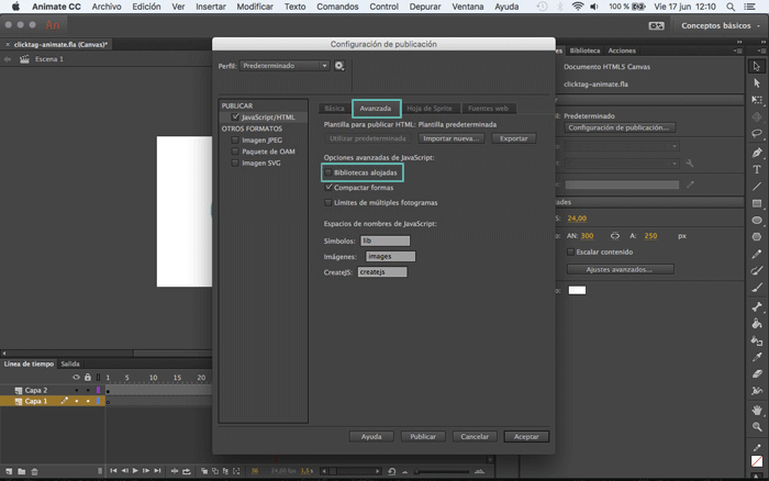 Cómo crear anuncios HTML5 en Adobe Animate para DFP